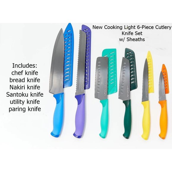 Cooking Light | Kitchen | New Cooking Light 6piece Cutlery Knife Set W ...